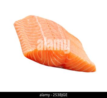 fresh uncooked red fish fillet over white Stock Photo - Alamy