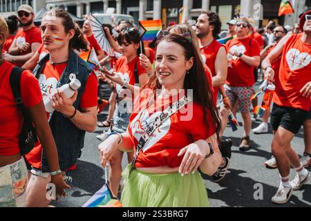 Heart FM Float at the Pride of London 2024 Parade Stock Photo - Alamy