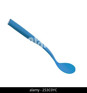 blue plastic spoon Stock Photo - Alamy