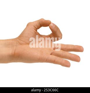 hand sign isolated on white background. hand sign isolated Stock Photo ...