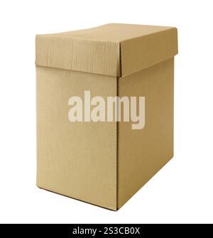 Closed cardboard box Stock Photo - Alamy