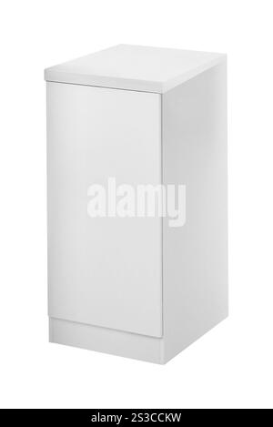 New refrigerator isolated on white background. Front view of modern ...