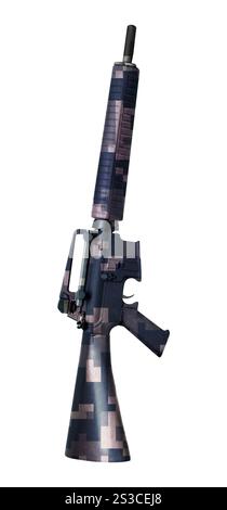 M16 automatic rifle isolated on white background Stock Photo - Alamy