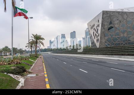 Daytime skyline of downtown Kuwait City in Kuwait, Middle East Stock ...