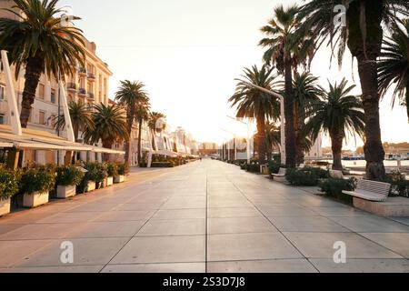 Riva Boardwalk in Split historic district, Croatia Stock Photo - Alamy