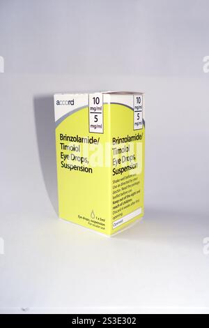 Box & Bottle of Brinzolamide/Timolol 10mg/ml + 5mg/ml Eye Drop Solution ...