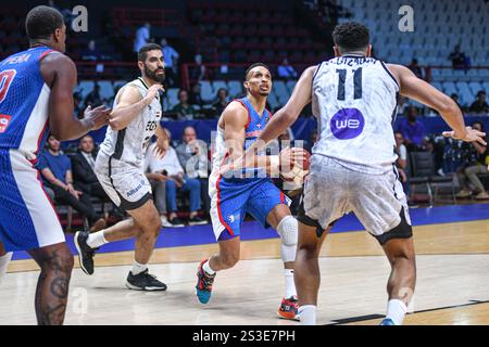 Adris de Leon (Dominican Republic) cheering his team from the bench ...