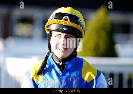 Jockey Elle-May Croot at Lingfield Park Racecourse, Surrey. Picture ...