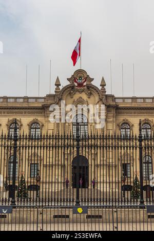 Government Palace of Peru at Lima Main Square Stock Photo - Alamy
