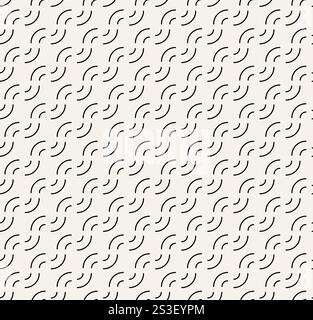 Abstract black arc lines on white background, linear swirls path vector ...