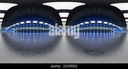 Futuristic room virtual reality map. Environment map for your design ...
