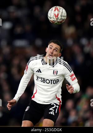 Fulham's Timothy Castagne during the Emirates FA Cup third round match ...