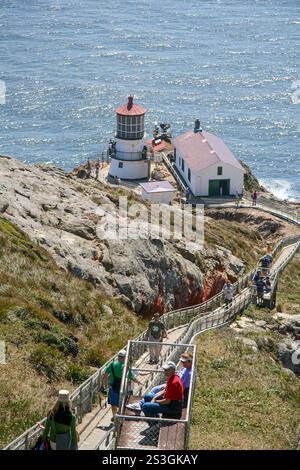 Steep stairs leading to Point Reyes Lighthouse in CA Stock Photo - Alamy