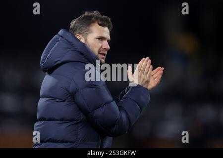 Watford manager Tom Cleverley after the Sky Bet Championship match at ...