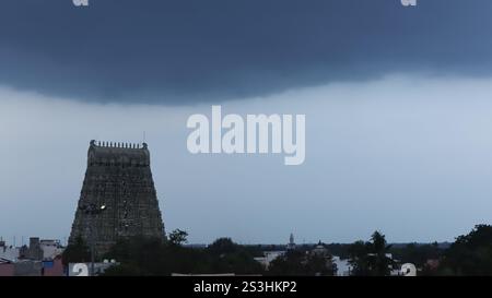 View of Beautiful Shrine of Kasi Vishwanathar Temple, Tenkasi, Tamil ...