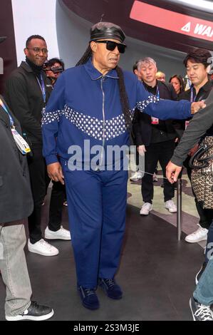 Stevie Wonder bei der Consumer Electronics Show 2025 im Las Vegas ...