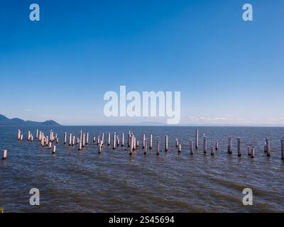 Lake Xolotlán from Walk of Students Viewpoint, Nicaragua Square ...