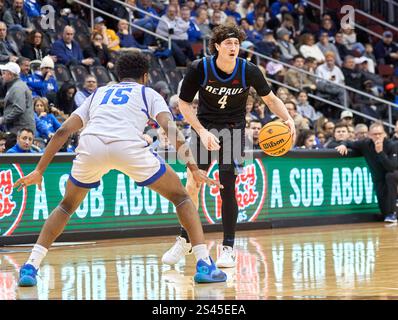 Seton Hall guard Jahseem Felton (15) dribbles the ball against St. John ...