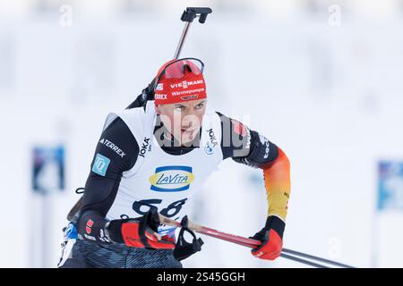 Philipp Nawrath (GER) am Schießstand, 10.01.2026, Oberhof (Deutschland ...
