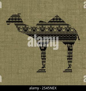 Illustration of vintage aboriginal camel pattern Stock Vector Image ...