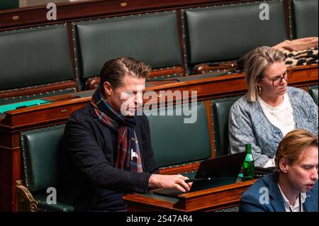 Axel Ronse NVA at the plenary session of the Chamber at the federal ...
