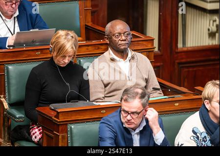 Anne Pirson and Pierre Kompany Les EngagÃ s at the plenary session of ...