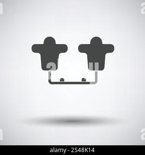 American Football Tackling Sled Icon. Editable Outline With Color Fill ...