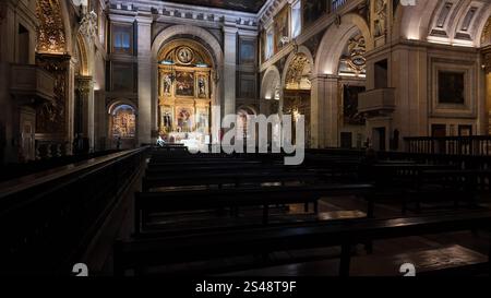 Interior of Church of Saint Roch, built in the 16th century, featuring ...