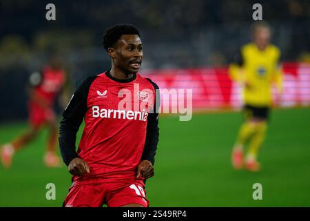 Nathan Tella (Leverkusen) Leverkusen, January 10, 2026, Football ...