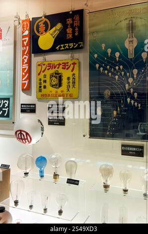 Collection of historic lamps, illuminants, lanterns and lighting ...