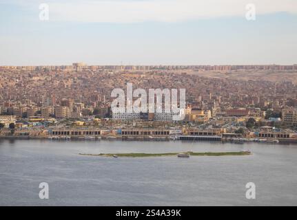 Beautiful panorama view for Aswan city Stock Photo - Alamy