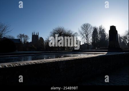 The War Memorial Gardens, Bourne Eau, Bourne town; Lincolnshire ...