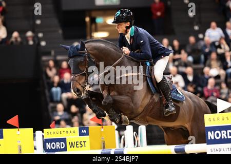 Denis Lynch of Ireland with Vistogrand during the De Telegraaf Prize CSI5* at the Jumping ...
