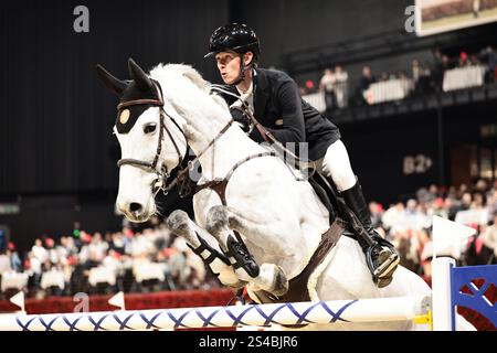 Kevin Jochems of Netherlands with Camilla van de Helle during the ...