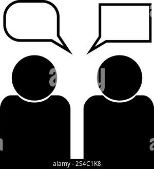 Human sociability man avatar icon icon black color vector illustration ...