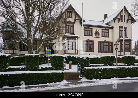 11 January 2025, Lower Saxony, Steinhude: A jetty juts out into the ...