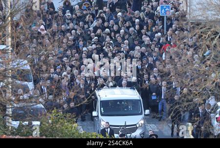 General View during the Funeral of Jean Louis Gasset on December 31 ...