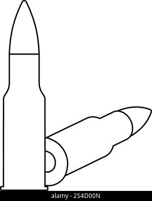 rifle or firearm thin line icon isolated Stock Vector Image & Art - Alamy