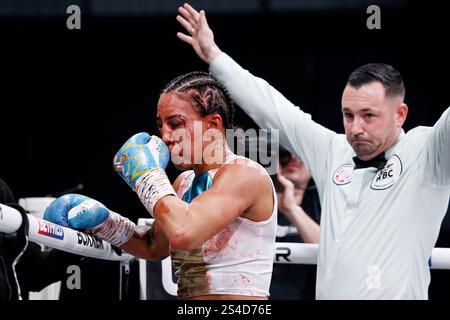 *EDITOR NOTE: Blood shown* Caroline Dubois (left) and Jessica Camara ...