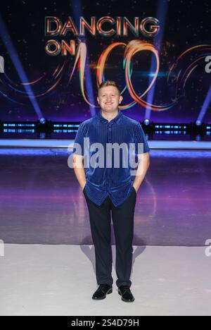 Sam Aston seen during a photocall for "Dancing on Ice" 2025 at ITV ...