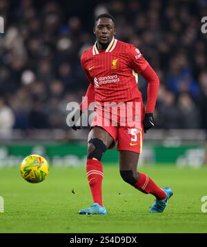 Ibrahima Konate of Liverpool in action during the Premier League match ...
