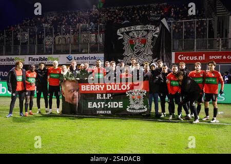 NIJMEGEN - (l-r) Bryan Linssen of NEC Nijmegen, Mees Hoedemakers of NEC ...