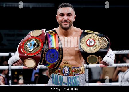 Callum Simpson celebrates winning the British, Commonwealth & WBA ...