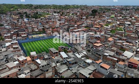 housing in a slum area salvador, bahia, brazil - december 12, 2024 ...