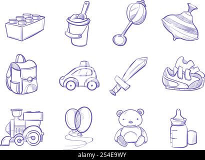 Rotation amusement kid icon. Simple illustration of rotation amusement ...