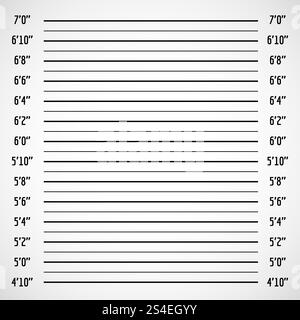 Criminal mug shot line. Police mugshot add a photo. Blank criminal ...