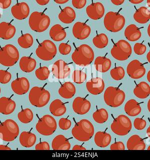 Colored seamless pattern with cute cartoon character. Simple flat ...