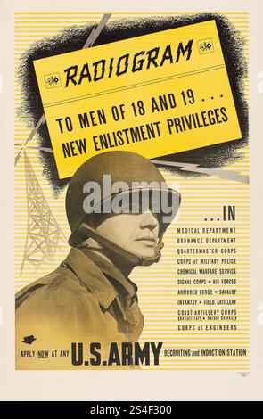 Enlist Poster - U.S World War One Propaganda - 201 Stock Photo - Alamy