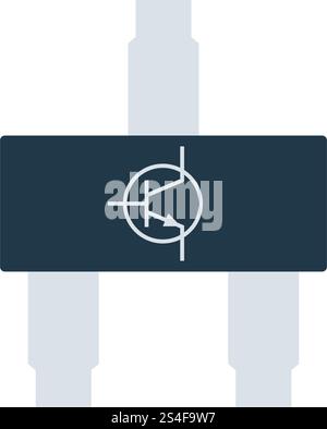 Smd Transistor Icon. Flat Color Ladder Design. Vector Illustration ...
