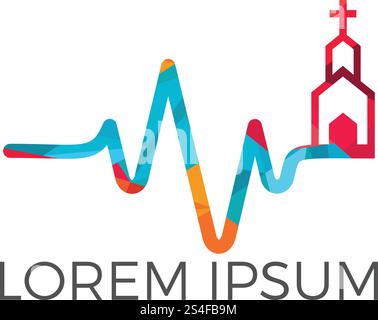 Logo for the Christian Church Living Church pulse of life. Heartbeat ...